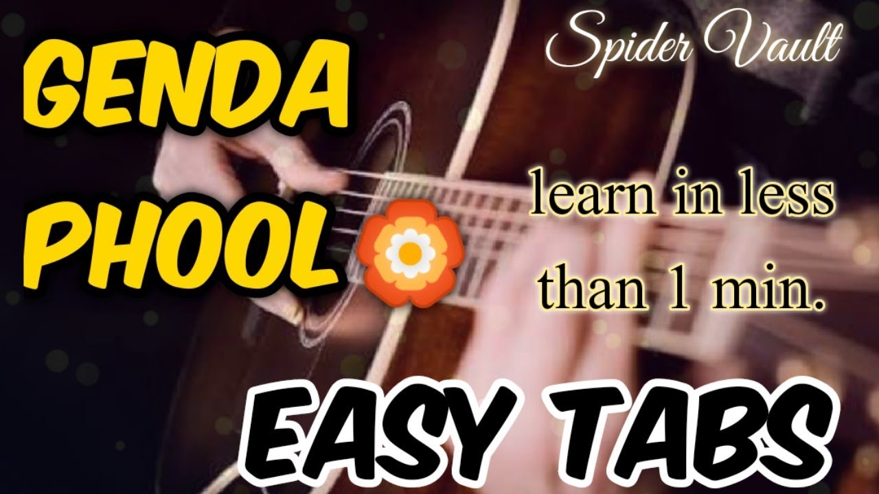 Genda Phool | Easy Tabs | For Beginner | With Written Tabs (Notes) 🔥 ...