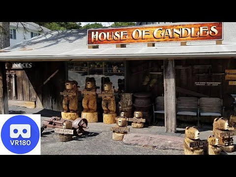 VR180 HISTORIC HOUSE OF CANDLES TOUR, Pocono Mountains, PA - YouTube