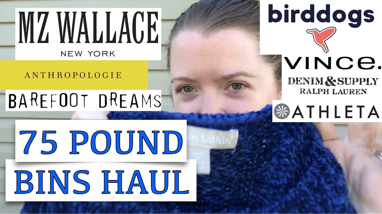 75 Pound Goodwill Outlet Bins Haul to Resell on Poshmark & eBay! - YouTube
