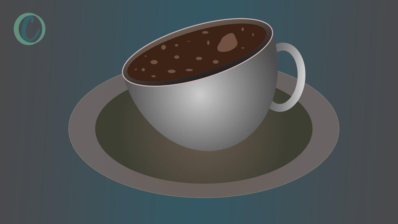 How To Make Coffee Cup In Illustrator/Adobe Illustrator Tutorial 2020 ...