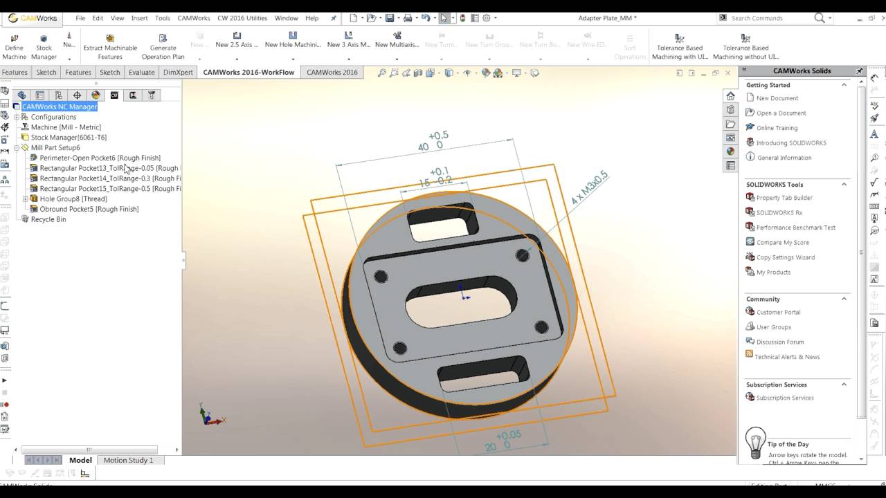 CAMWorks Toleranced Based Machining: How to use it. - YouTube