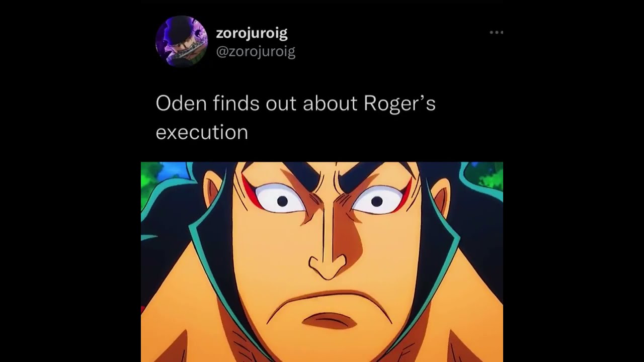 Oden Finds Out Roger Death || One Piece Sad Moments #shorts - YouTube