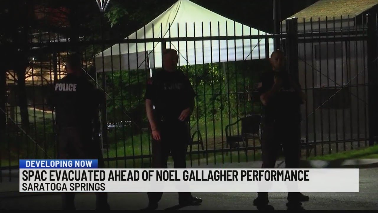 SPAC evacuated ahead of Noel Gallagher performance - YouTube