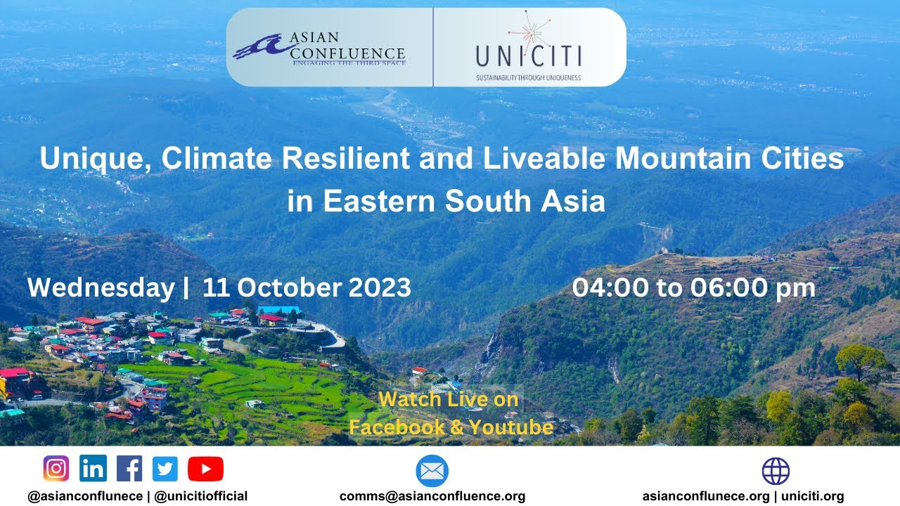 Unique, Climate Resilient and Liveable Mountain Cities in Eastern South ...