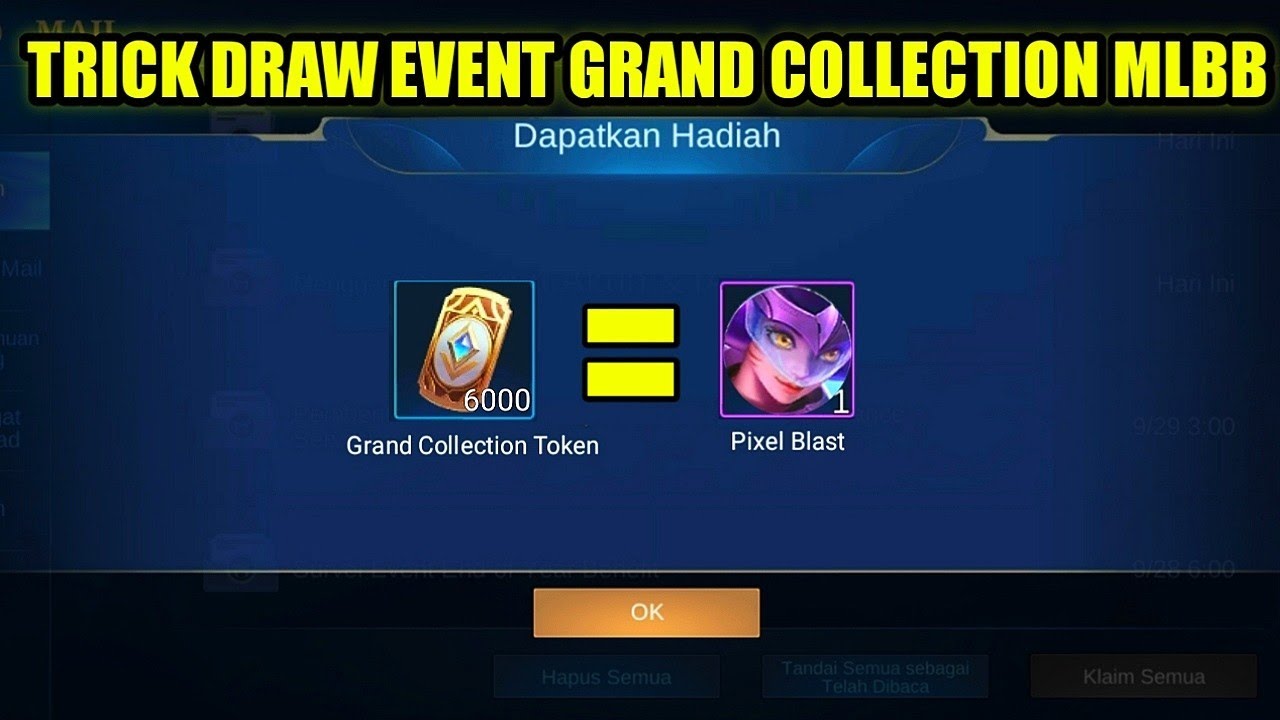 TRICK DRAW EVENT GRAND COLLECTION MOBILE LEGENDS!!! REVIEW SKIN Wanwan ...