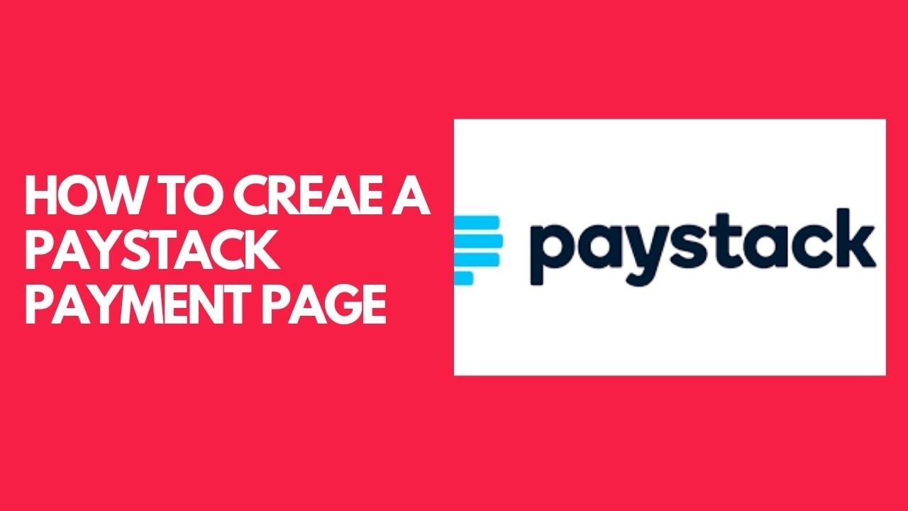 How To Create a Paystack Payment Page - YouTube