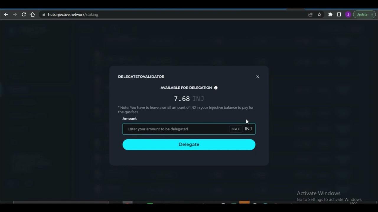 STEP BY STEP STAKING GUIDE FOR INJECTIVE TOKEN $INJ - YouTube