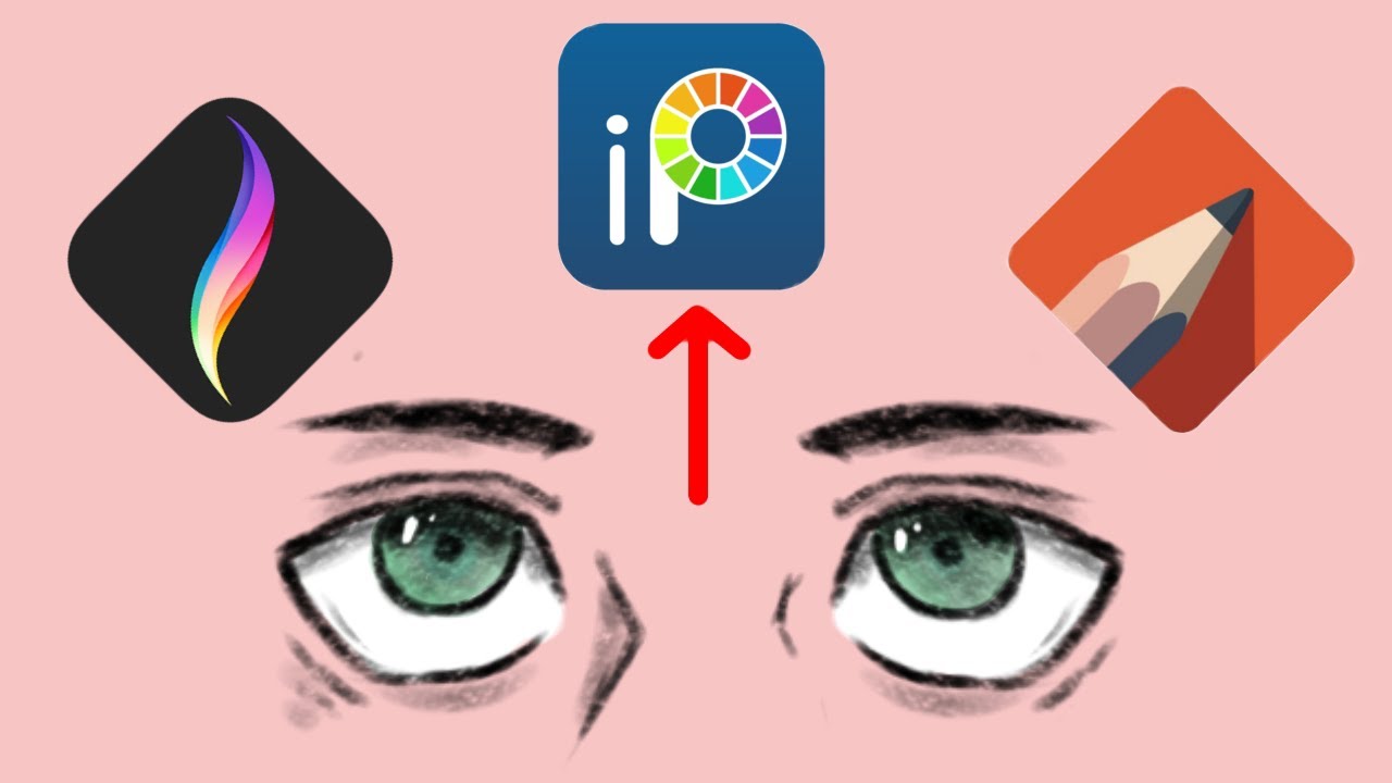 IBIS PAINT X! Eye Drawing Process - YouTube
