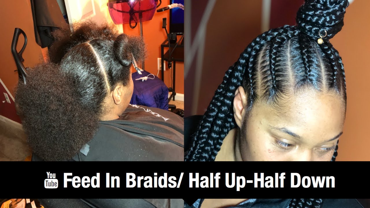 Braid With Teari - Feed In Braids - YouTube