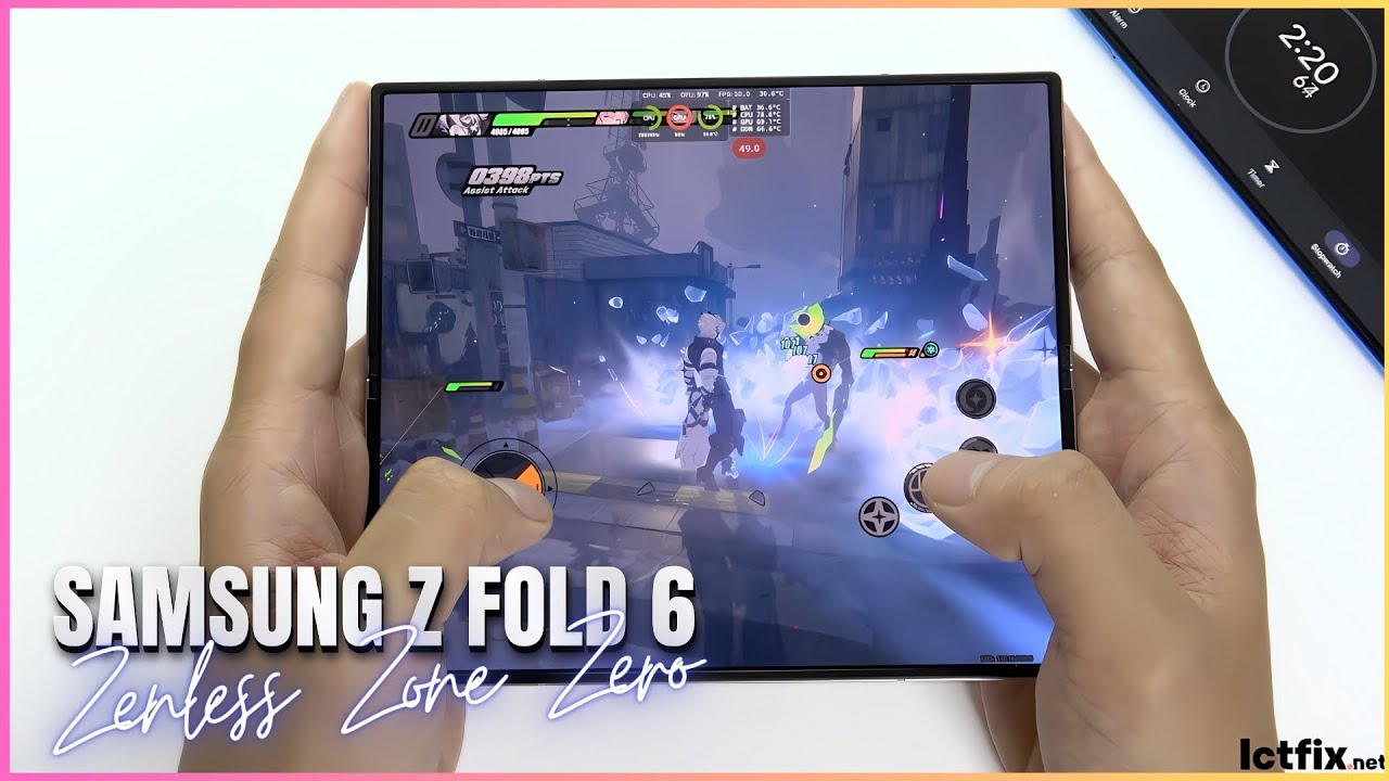 Samsung Galaxy Z Fold 6 Zenless Zone Zero Gaming test | Snapdragon 8 ...