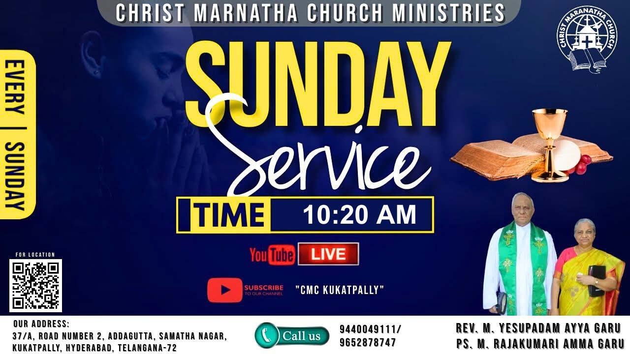 Sunday Service || CMC Ministries || Live || 22nd Dec 2024 || 10:20AM ...