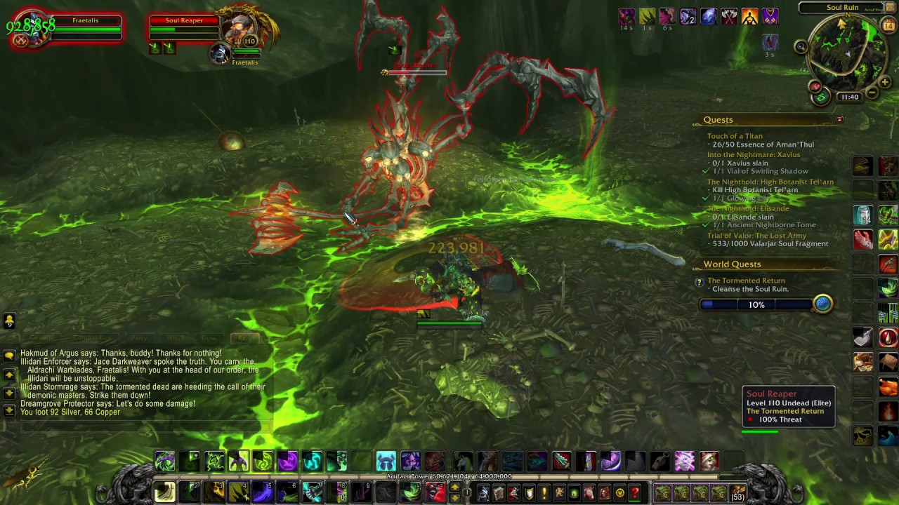 World of Warcraft The Tormented Return Broken Shore Legion World Quest ...