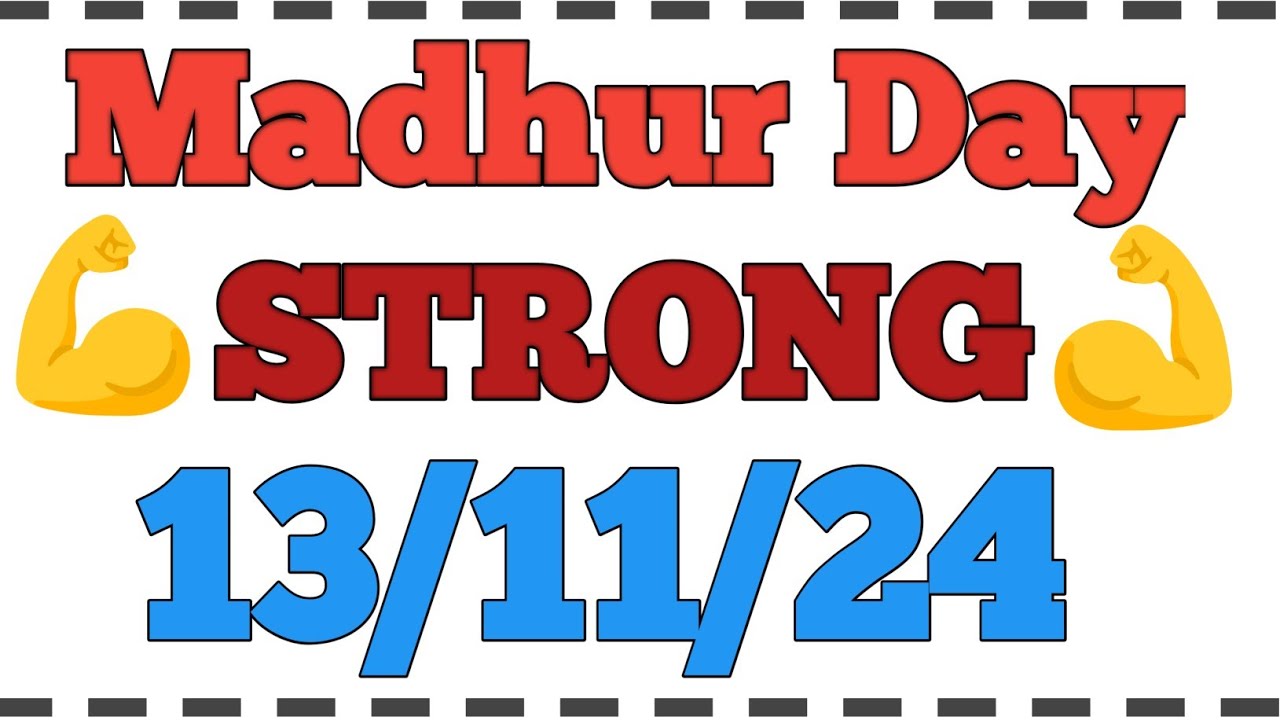 MADHUR DAY SINGLE SHOOT TODAY..13/11/24 || Strong OTC || Strong Jodi ...