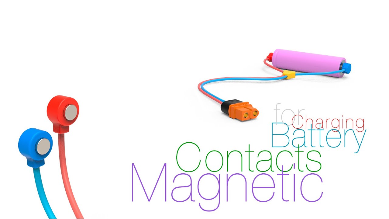 Magnetic contacts for battery charging - YouTube