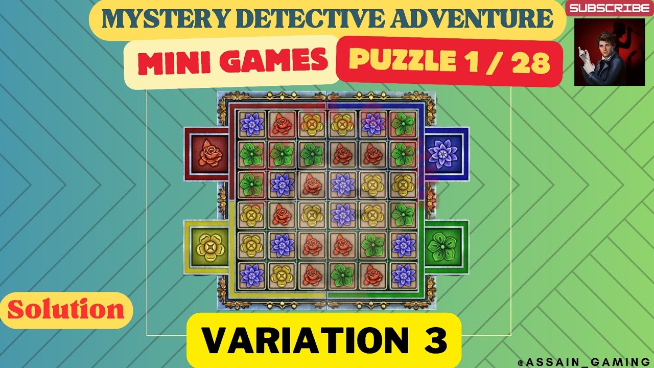 Mystery Detective Adventure Puzzle 1 Variation 3 - YouTube