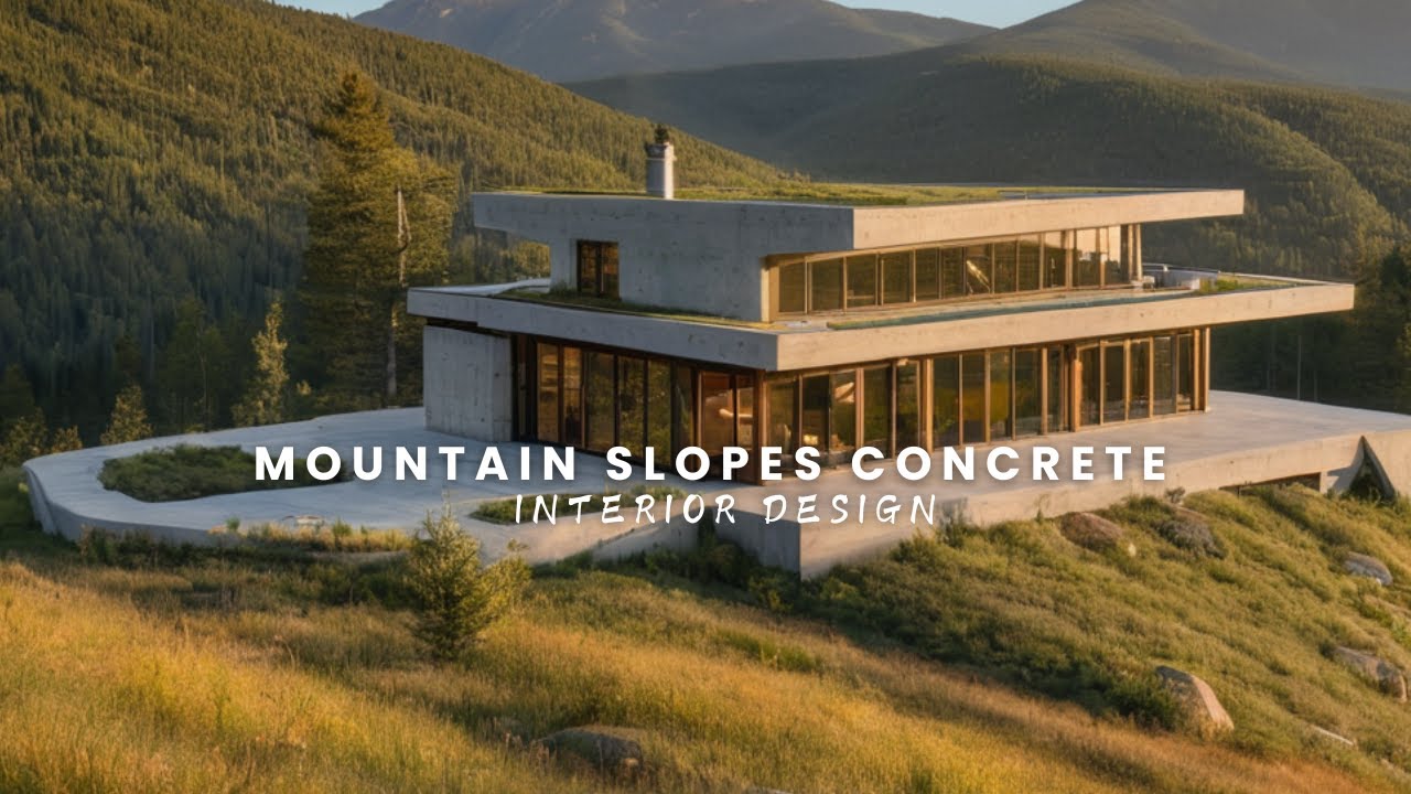 Transform Your Home with Modern Mountain Slopes Concrete Interior ...