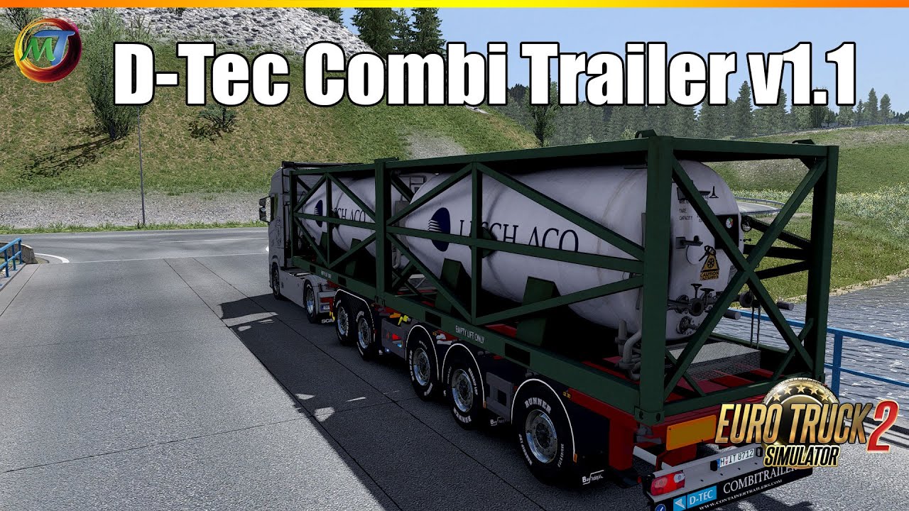ETS2 MODS - D-Tec Combi Trailer OWNABLE v1.1 [ETS2 1.37 / 1.36] - YouTube