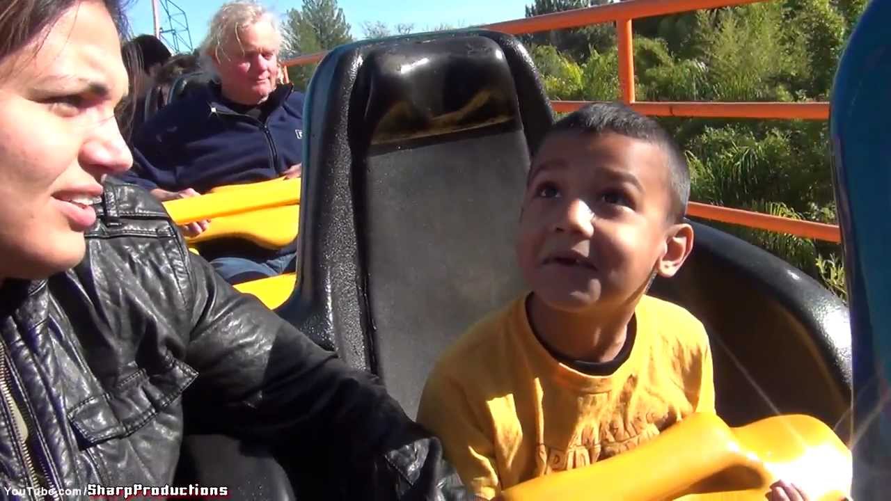 6 Year Old Rides Goliath at Six Flags Magic Mountain - YouTube