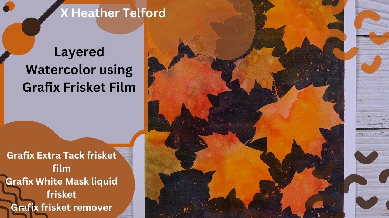 Layered Watercolor using Grafix Frisket Film - YouTube
