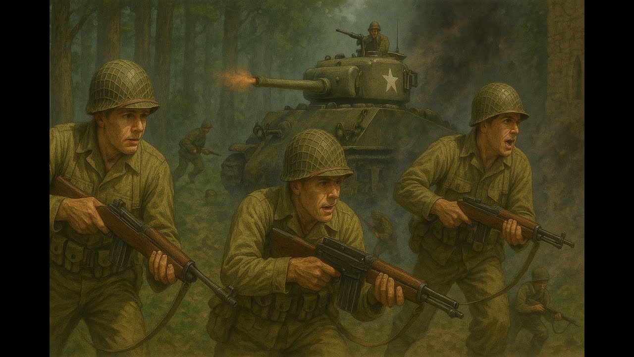 COH2 USF RifleCompany vs OKW - YouTube