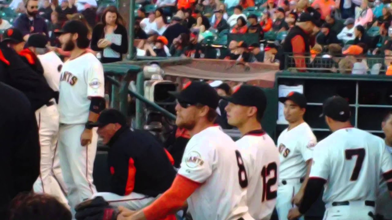 The very playful SF Giants Dugout - YouTube