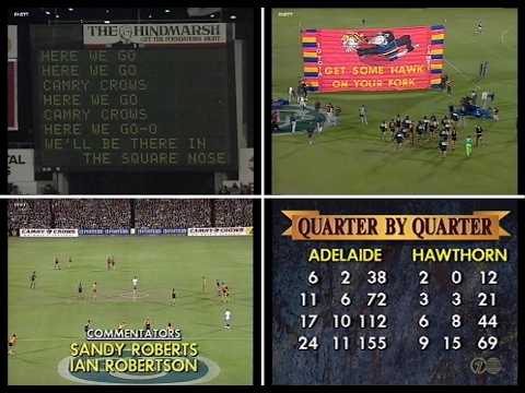 Adelaide Crows 1st AFL game -  Round 1 1991 v Hawthorn.