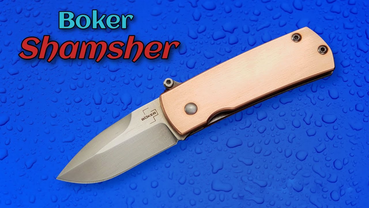 Boker Shamsher: Tiny Auto Knife with Copper Scales & Snappy Action ...