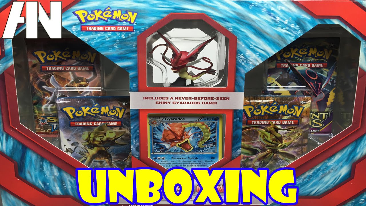 Shiny Mega Gyarados Collection Unboxing - Pokemon TCG - YouTube
