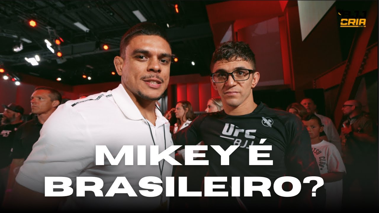 Mikey Musumeci falando em português com Natan Chueng após finalizar ...