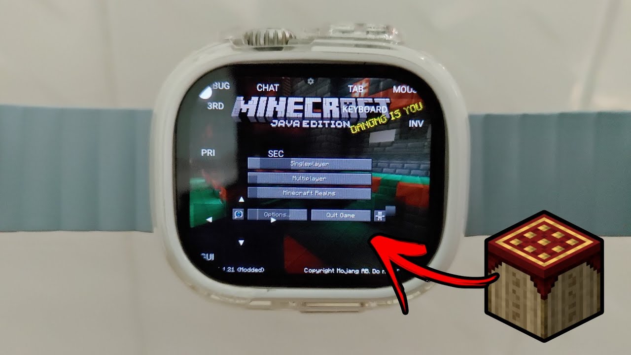 Minecraft 1.21 play on watch !! - YouTube