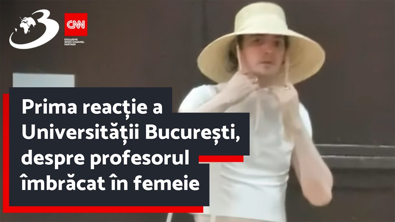 Prima reacție a Universității București, despre profesorul îmbrăcat în ...
