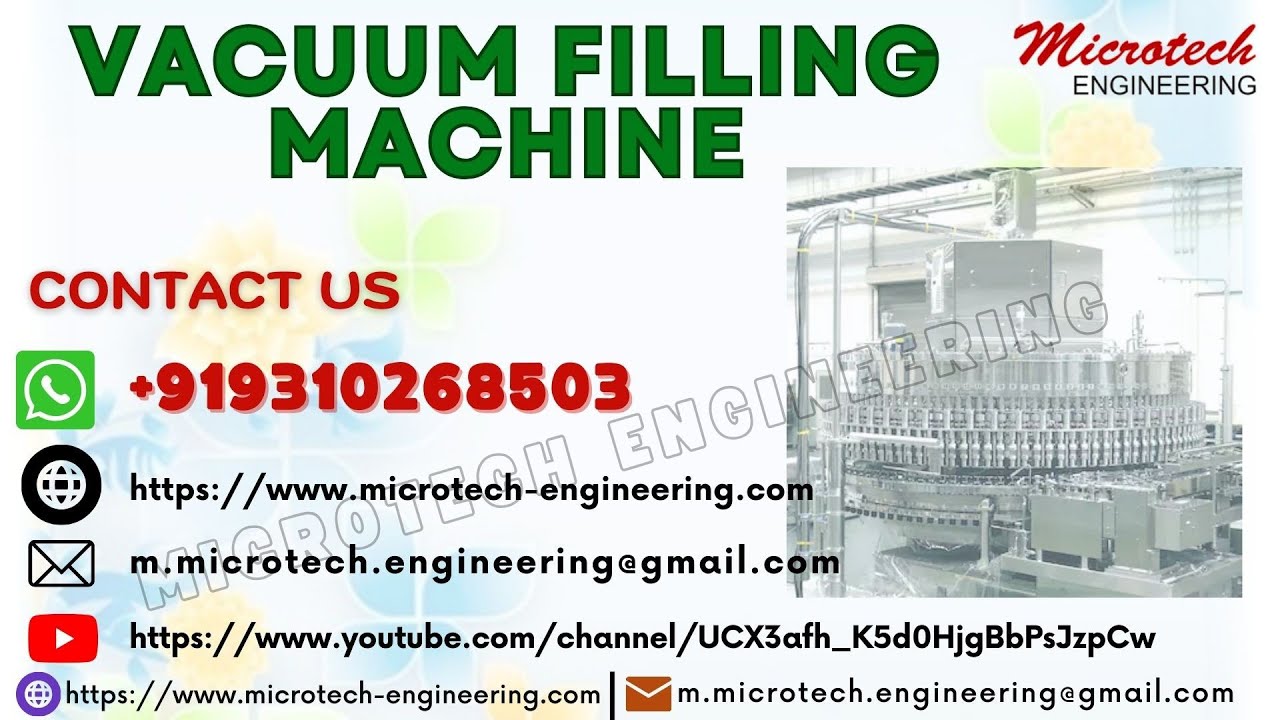 Vacuum Filling Machine by MICROTECH ENGINEERING with the best quality ...