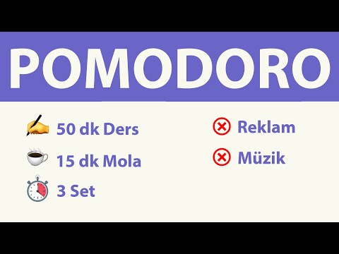 Pomodoro Tekniği - 50 dk Ders 15 dk Mola (3 Set) - Reklamsız - Müziksiz