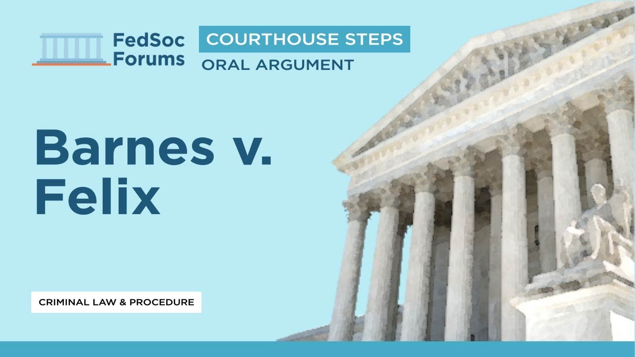 Courthouse Steps Oral Argument: Barnes v. Felix - YouTube