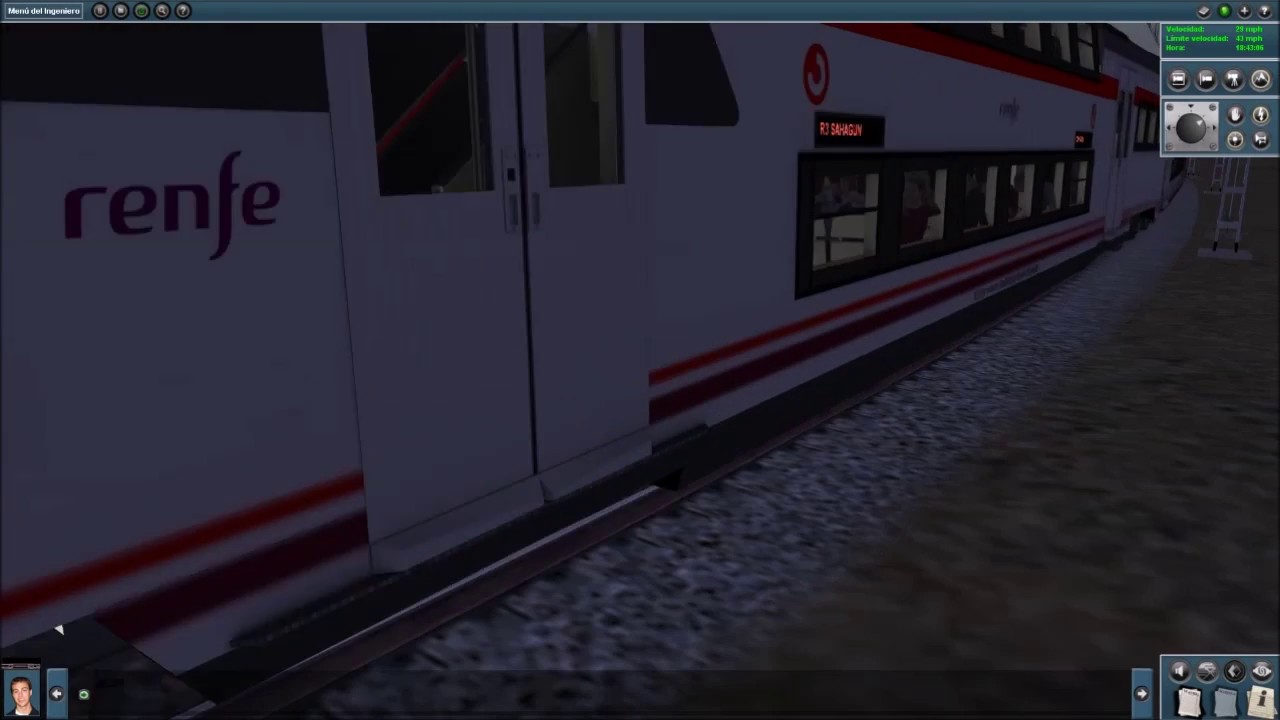 Trainz simulator. Renfe 450 cercanias pasando destino SAHAGUN Linea R3 ...