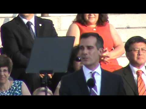 Eric Garcetti/ inauguration/June 30th 2013 at City Hall/Spring Street ...