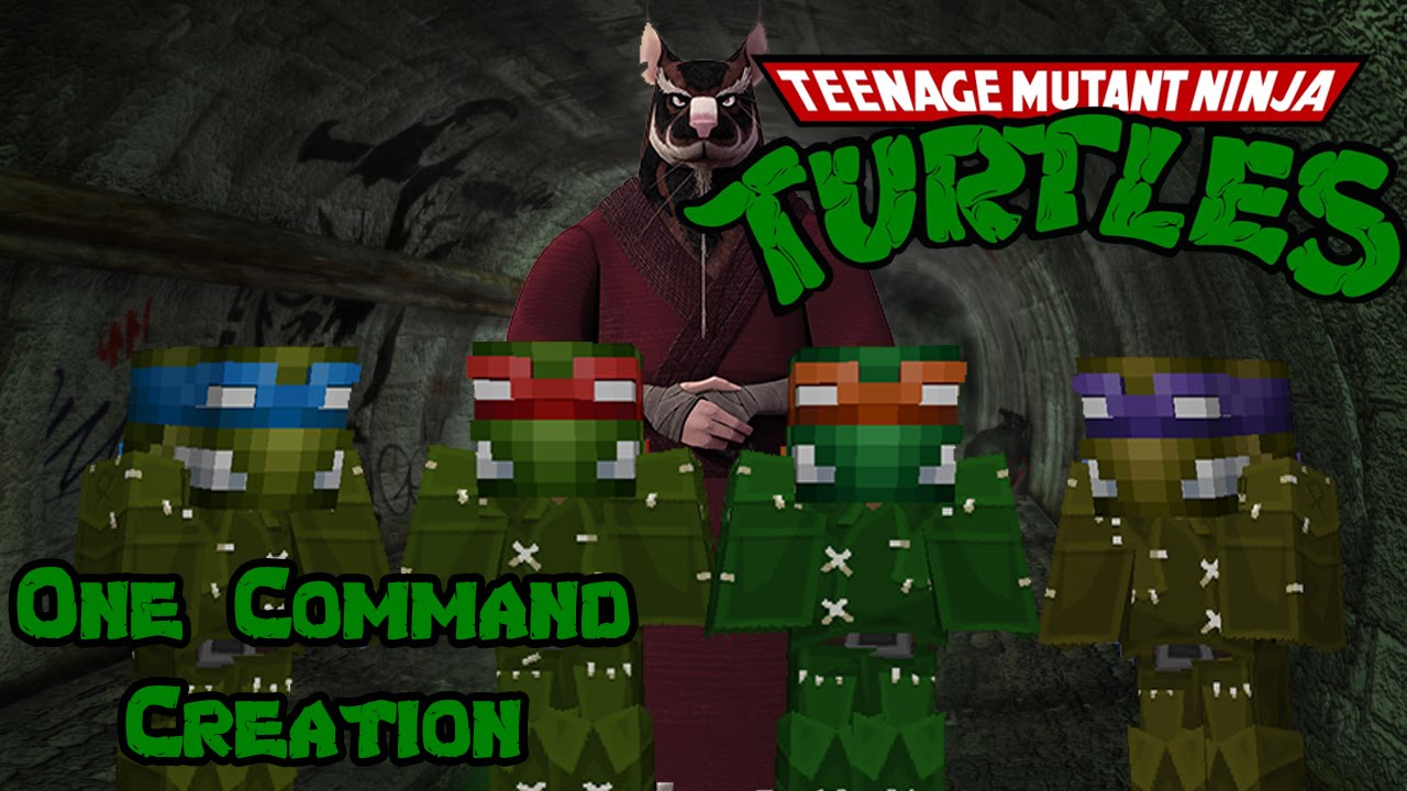 TEENAGE MUTANT NINJA TURTLES | One Command Creation: Minecraft - YouTube