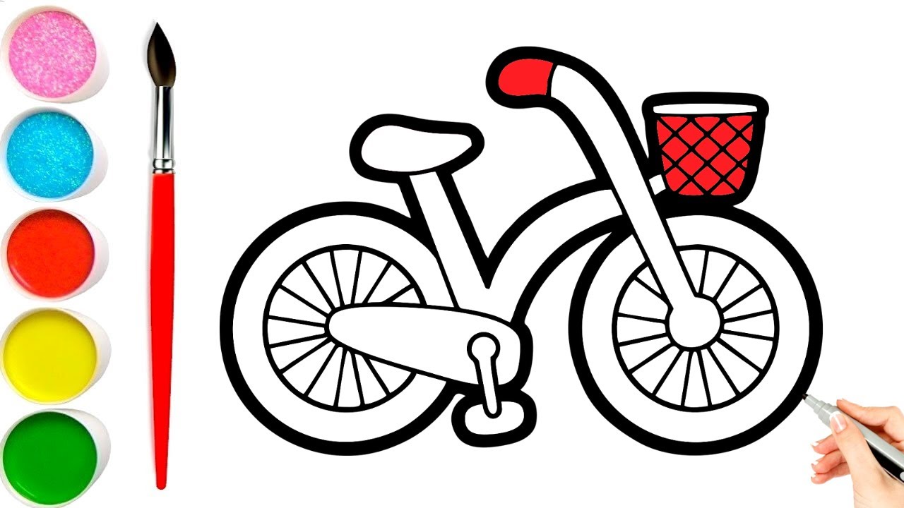 How to Draw Cycle for Kids | साइकिल कैसे बनाएं | Learn How to Draw Step ...