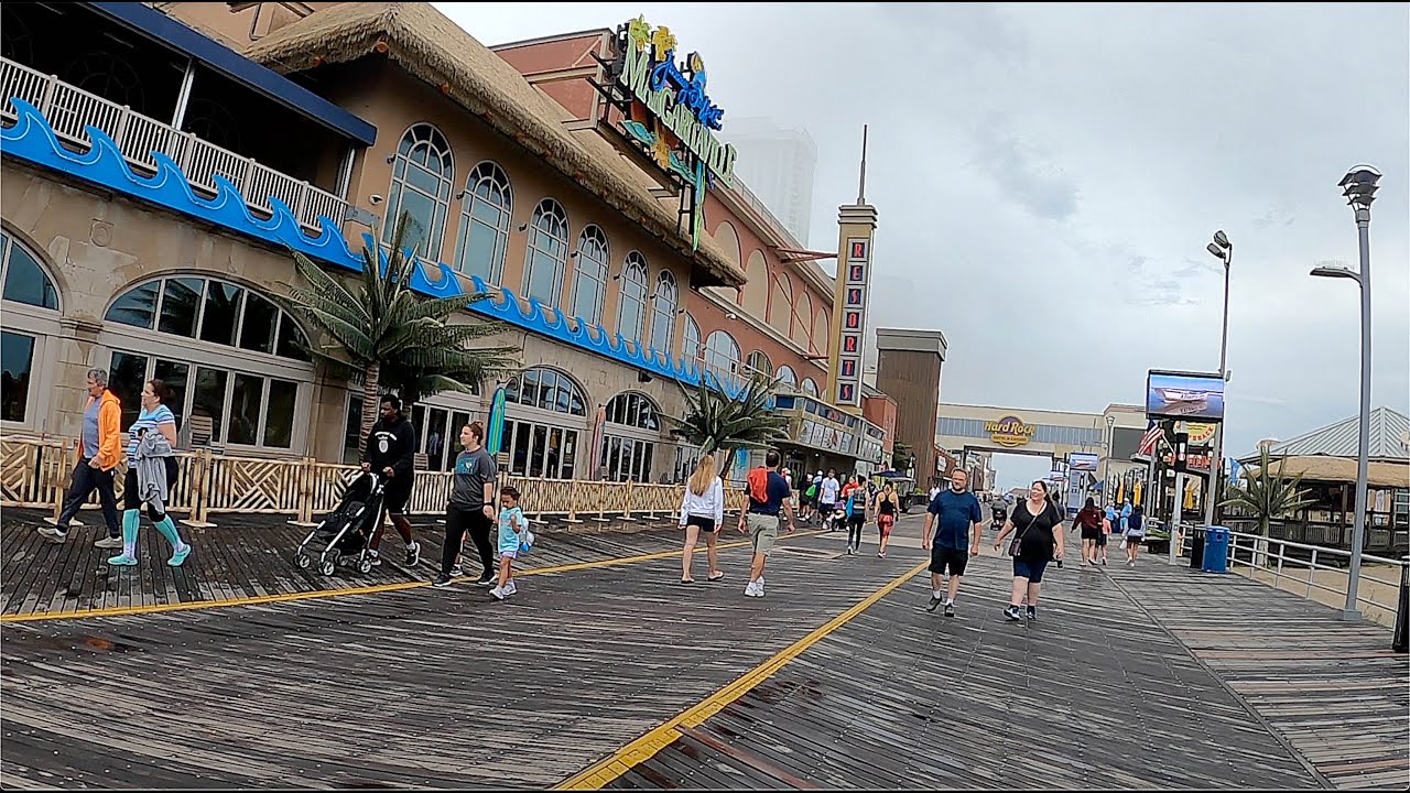 Walking the Atlantic City New Jersey Boardwalk | Ocean Casino Resort ...