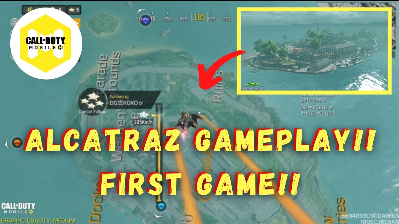 ALCATRAZ MAP FIRST GAMEPLAY (CALL OF DUTY MOBILE BATTLE ROYALE ...