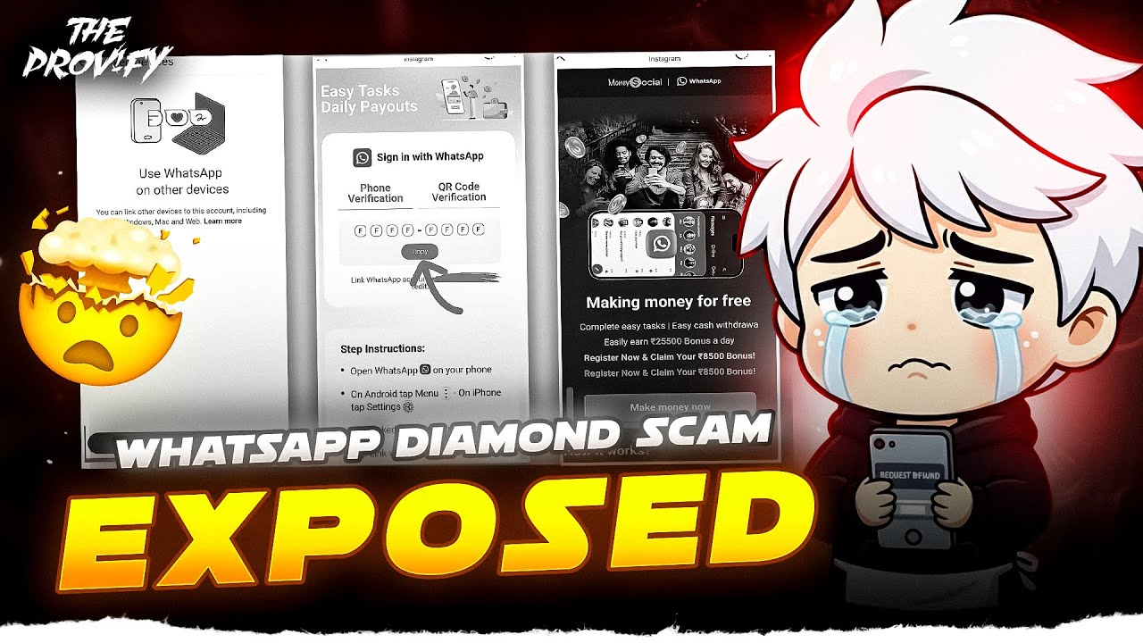 THE TRUTH ABOUT WHATSAPP DIAMOND SCAM 🤡😡| ROAST & EXPOSE | Prov!fy ...