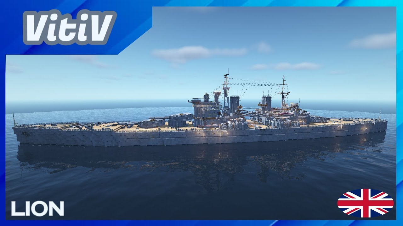 HMS Lion - Lion-class Battleship - Minecraft - YouTube