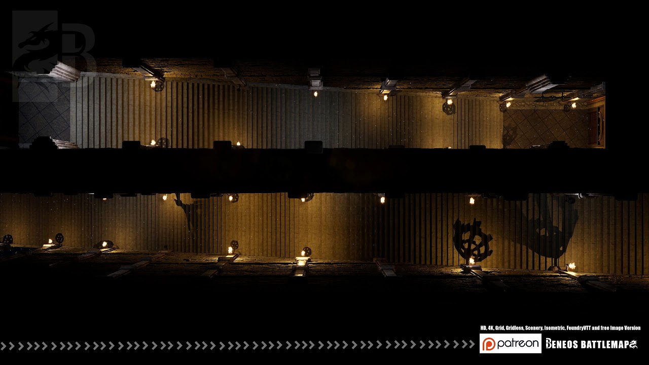 Beneos Battlemaps: Dungeon Stairs Straight [Pen & Paper Animated ...