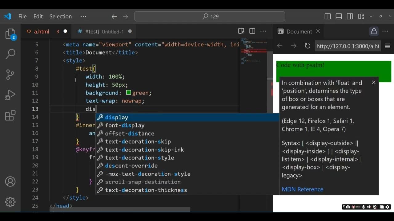CSS, Html animation using key frame no JavaScript for beginners and newbies - YouTube
