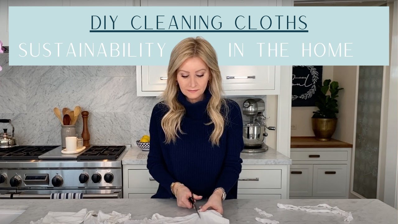 SUSTAINABLE CLEANING PRODUCTS | DIY CLEANING CLOTHS | How to Make ...
