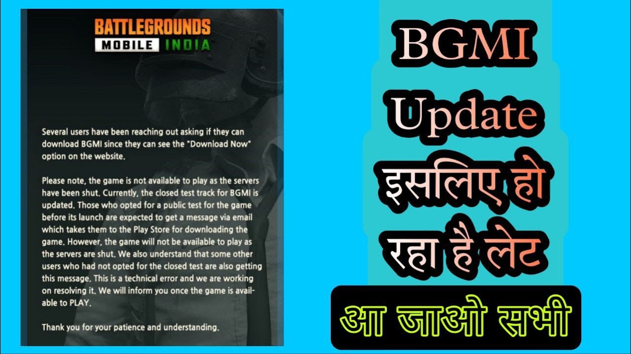 BGMI IS BACK || BGMI UNBAN - YouTube