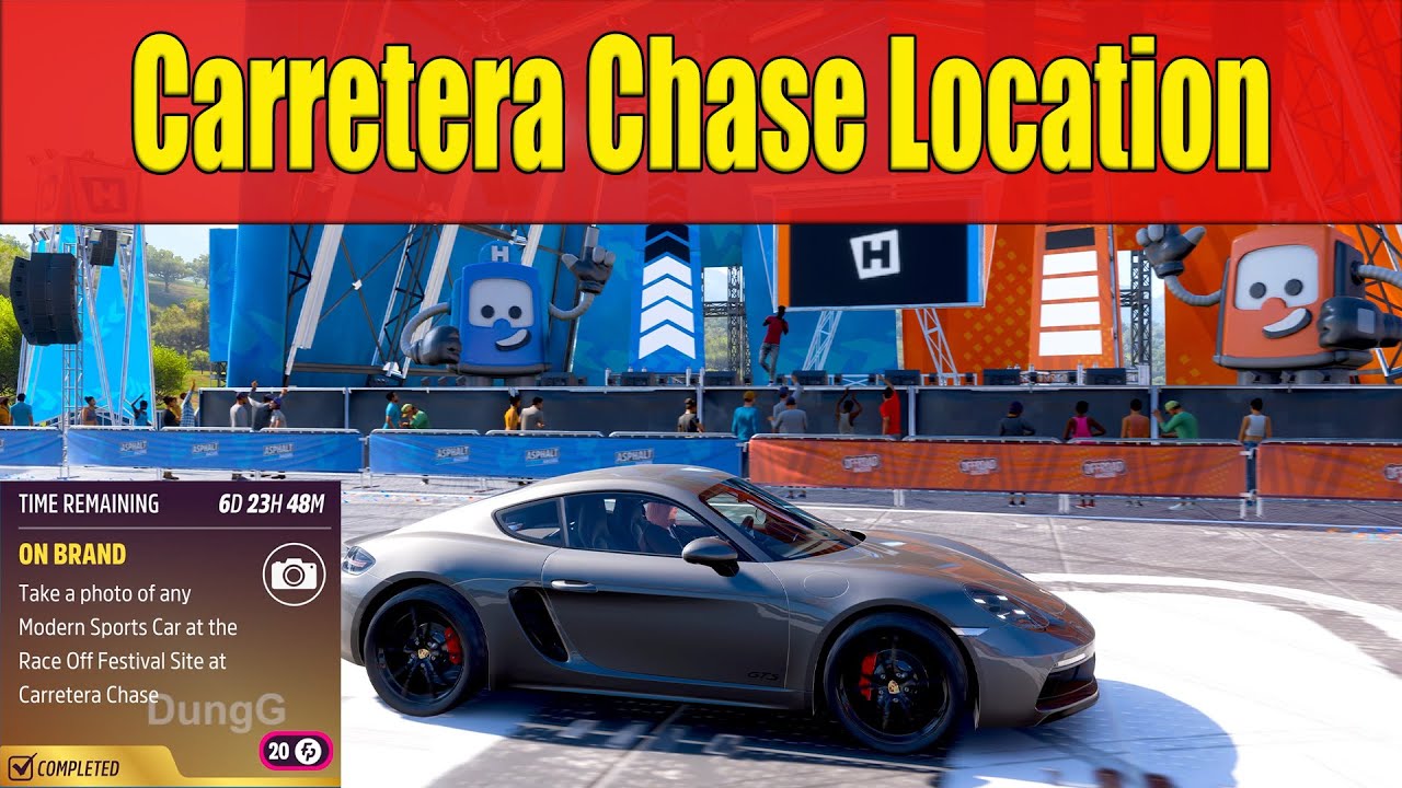 Forza Horizon 5 On Brand Daily Challenge Carretera Chase Location - YouTube