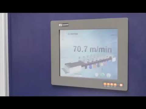 Monstrous MS LaRio sublimation printer in action - YouTube