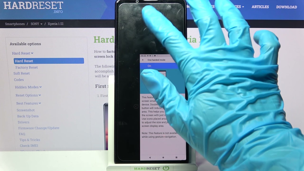 How to Use One Handed Mode in Sony Xperia 1 III - Switch On/Off One ...
