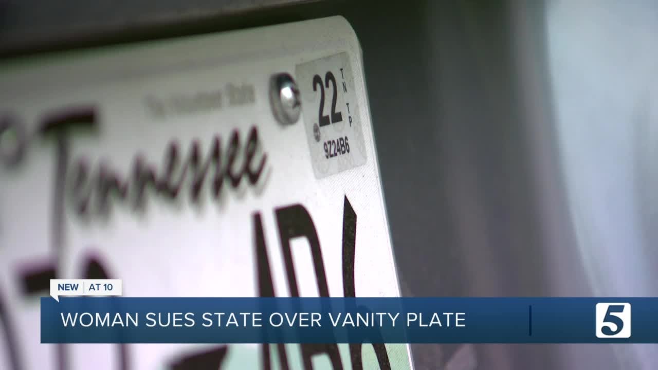 Car owner sues over state banning 'offensive' license plate - YouTube